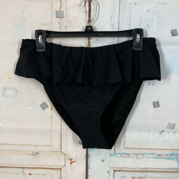 Tempt Me | Swim | Tempt Me Fold Over Top Swim Bottoms Size Xl Black ...